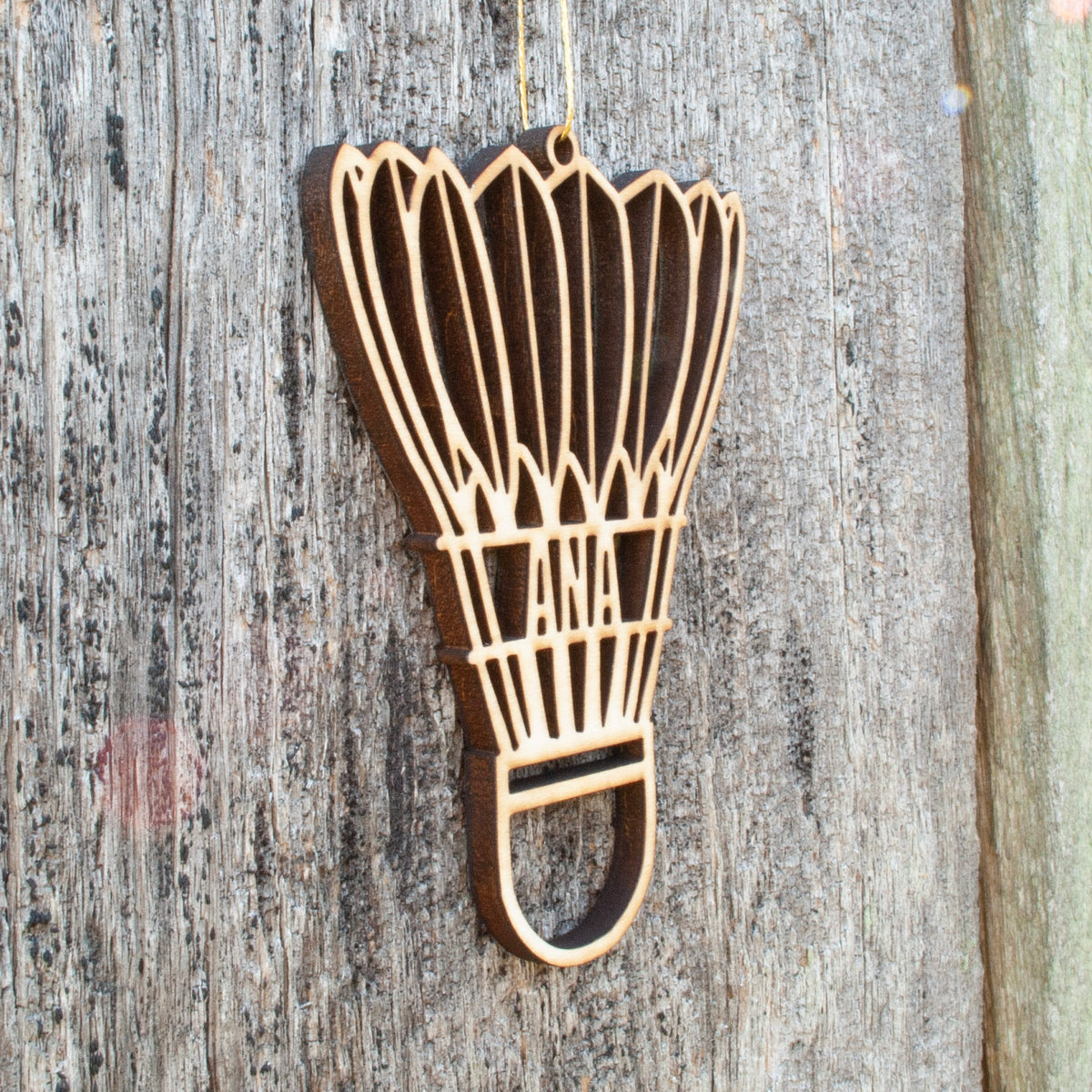 Badminton Birdie Personalized Christmas Ornament – South Kent Studio