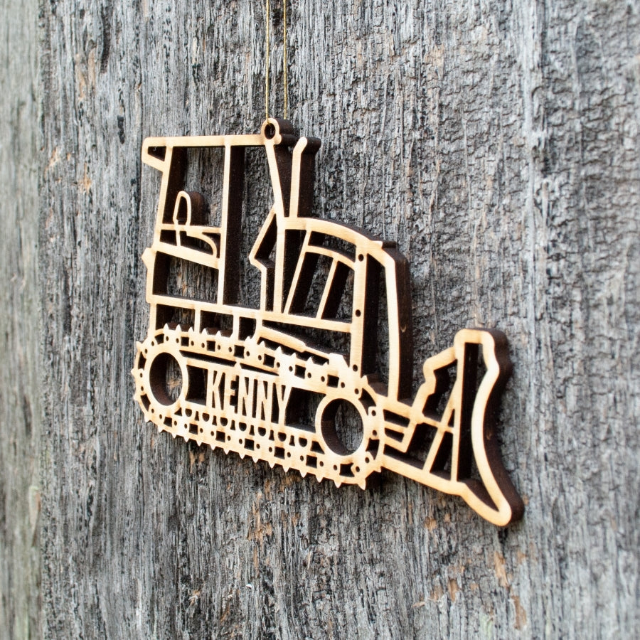 Bulldozer Christmas Ornament – South Kent Studio