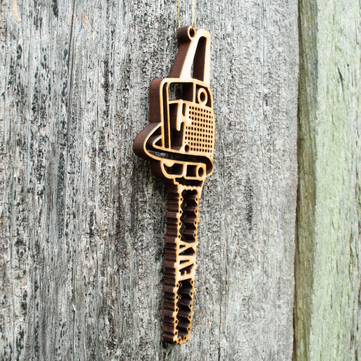 Chainsaw Personalized Christmas Ornament – South Kent Studio