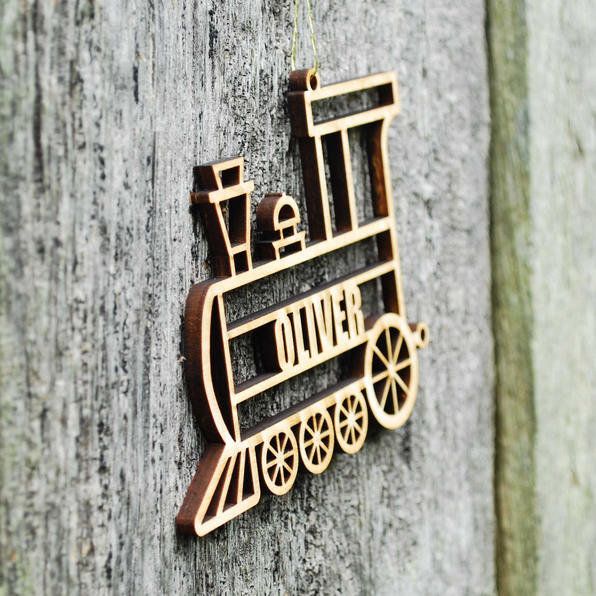 Holiday Train Engine Personalized Christmas Ornament – South Kent Studio